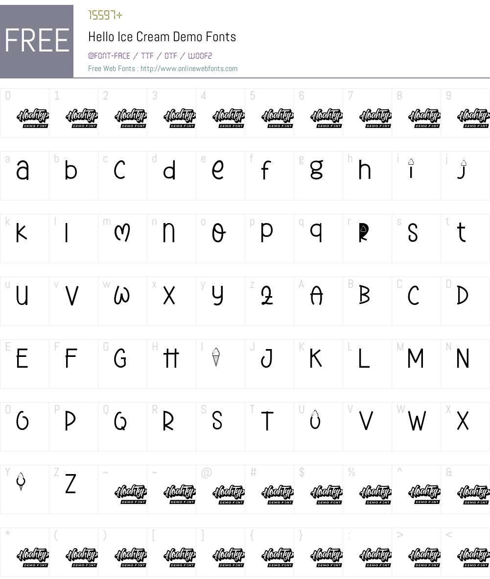 Hello Ice Cream Demo 1.003;Fontself Maker 3.5.7 Fonts Free Download ...