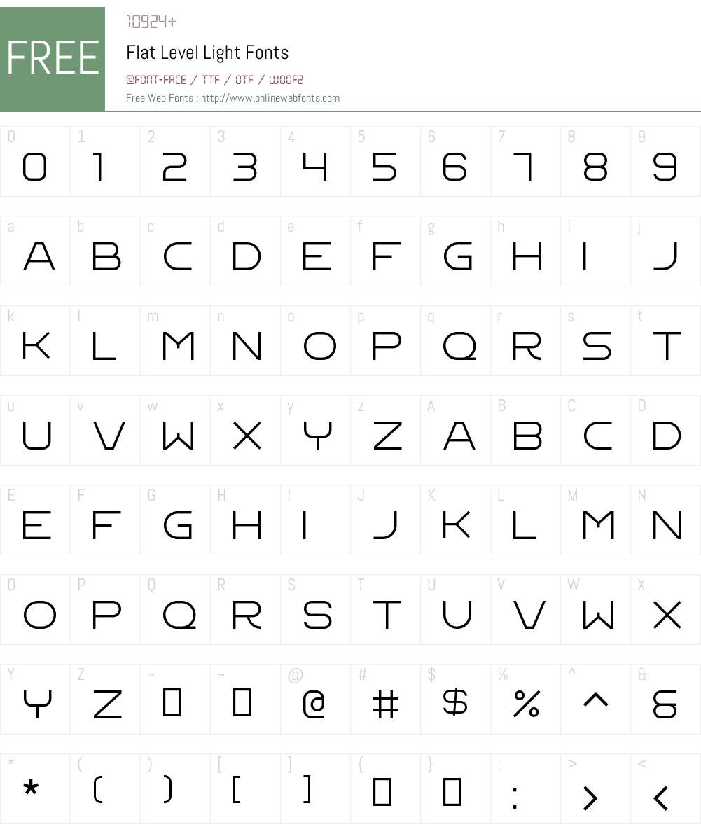 Flat Level 2.0 Fonts Free Download - OnlineWebFonts.COM