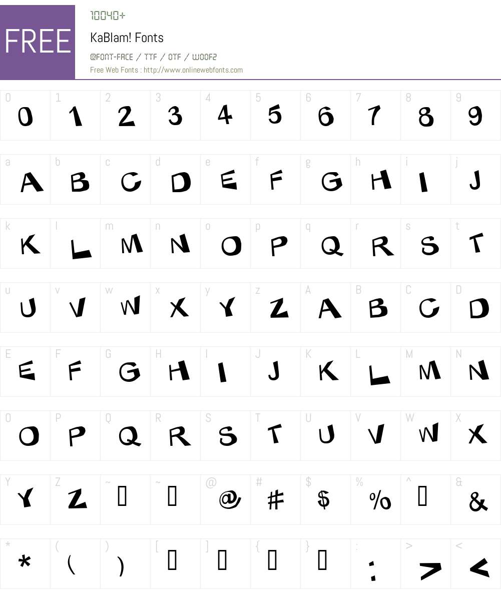 KaBlam! Total Distortion Fonts Free Download - OnlineWebFonts.COM