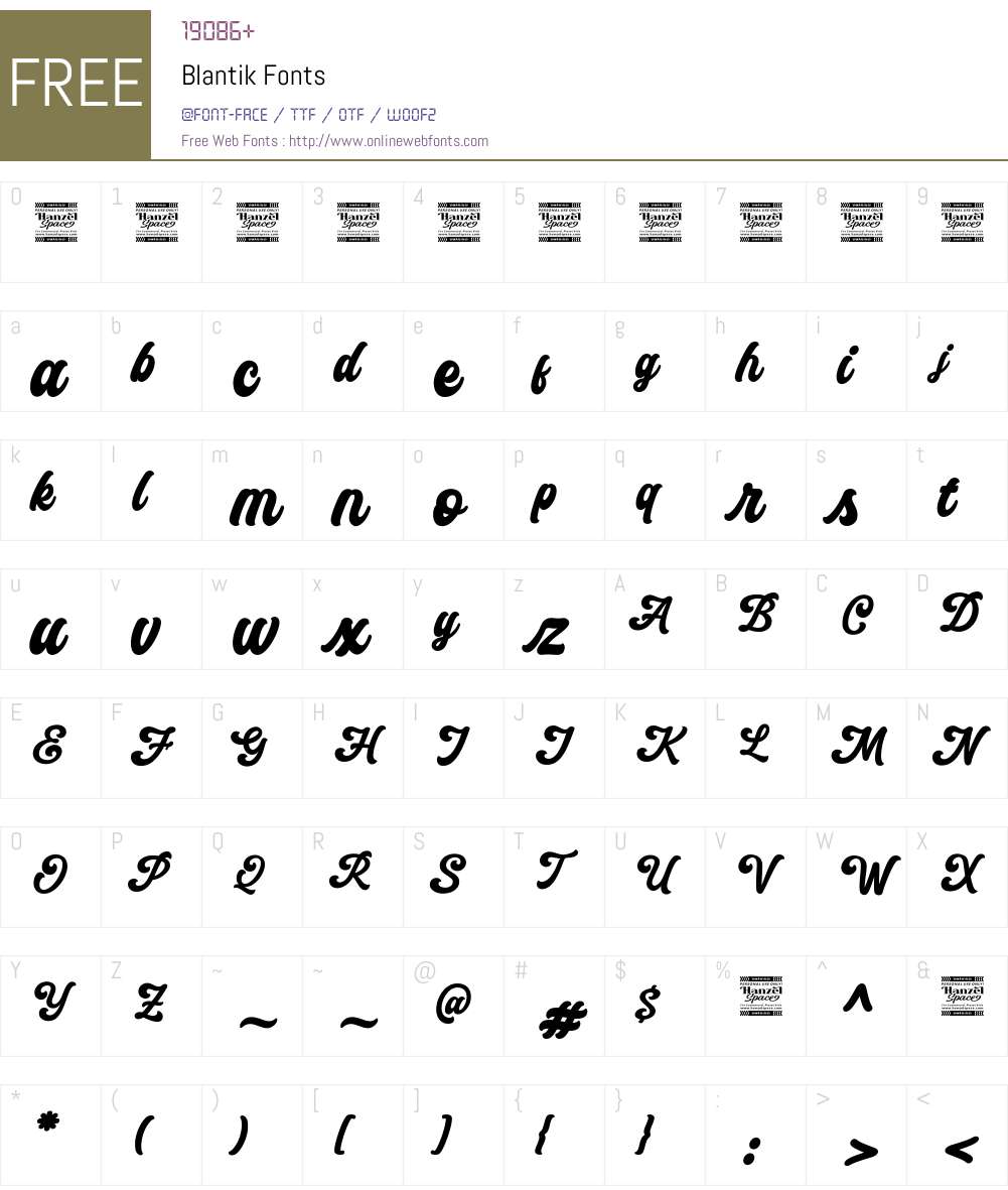 Blantik 1.00;September 25, 2022;FontCreator 13.0.0.2683 64-bit Fonts ...