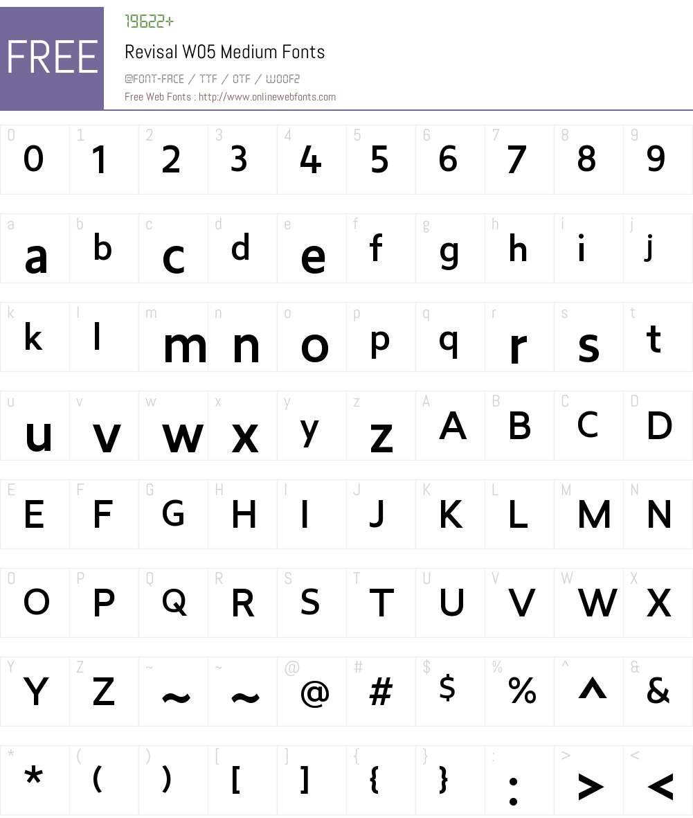 Revisal-Medium 2.00 Fonts Free Download - OnlineWebFonts.COM