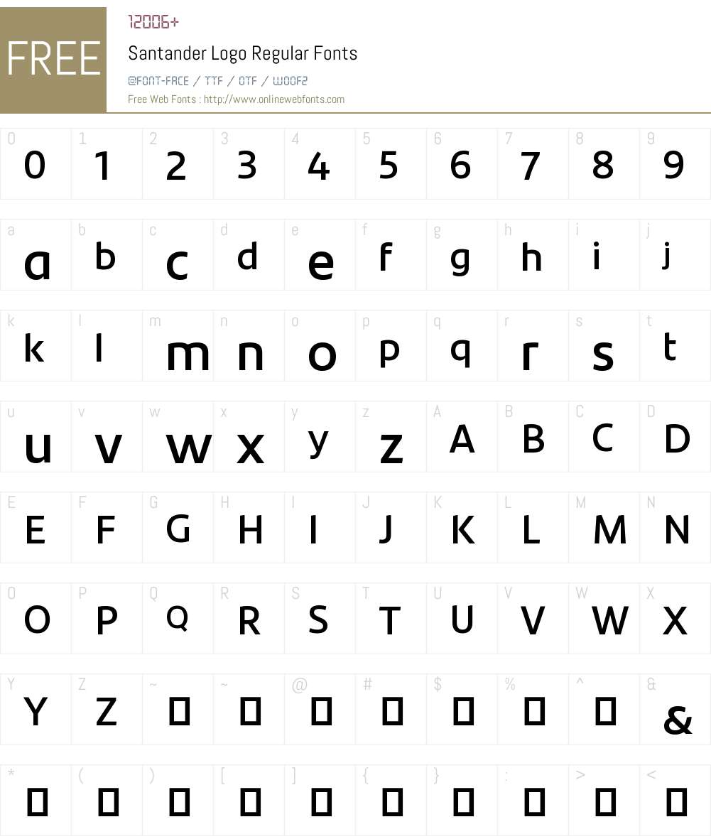 Santander Logo Regular 1.001;PS 001.001;hotconv 1.0.88;makeotf.lib2.5. ...