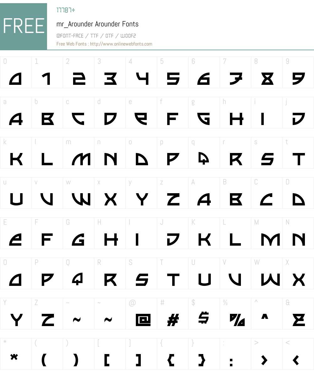 Arounder 1.00 March 23, 2021, initial release Fonts Free Download ...