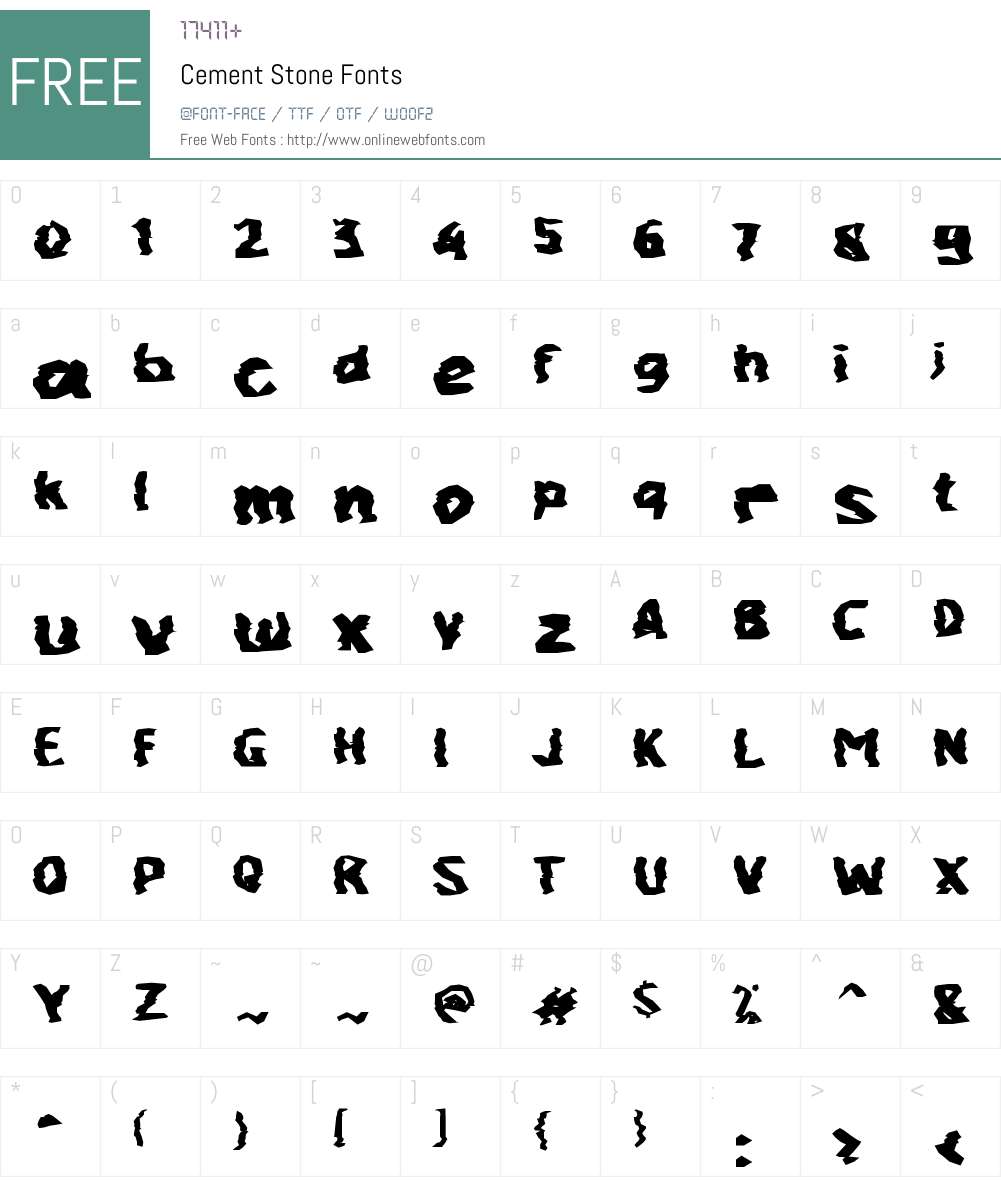 c Cement Stone 001.000 Fonts Free Download - OnlineWebFonts.COM