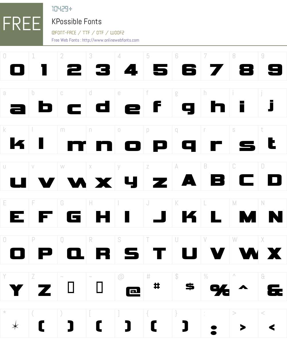 KPossible 1.00;June 3, 2021;FontCreator 12.0.0.2522 64-bit Fonts Free ...