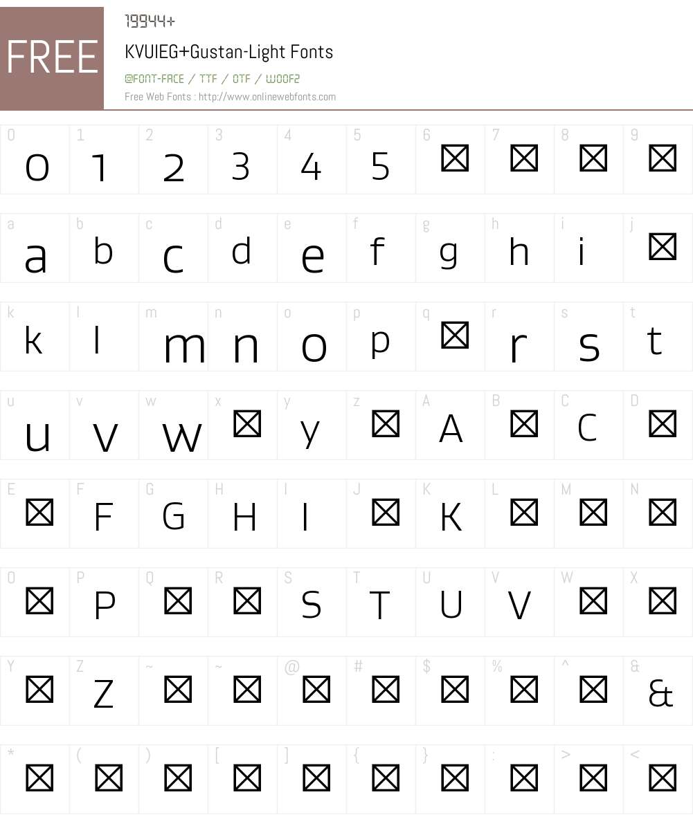 KVUIEG+Gustan-Light 1.0 Fonts Free Download - OnlineWebFonts.COM