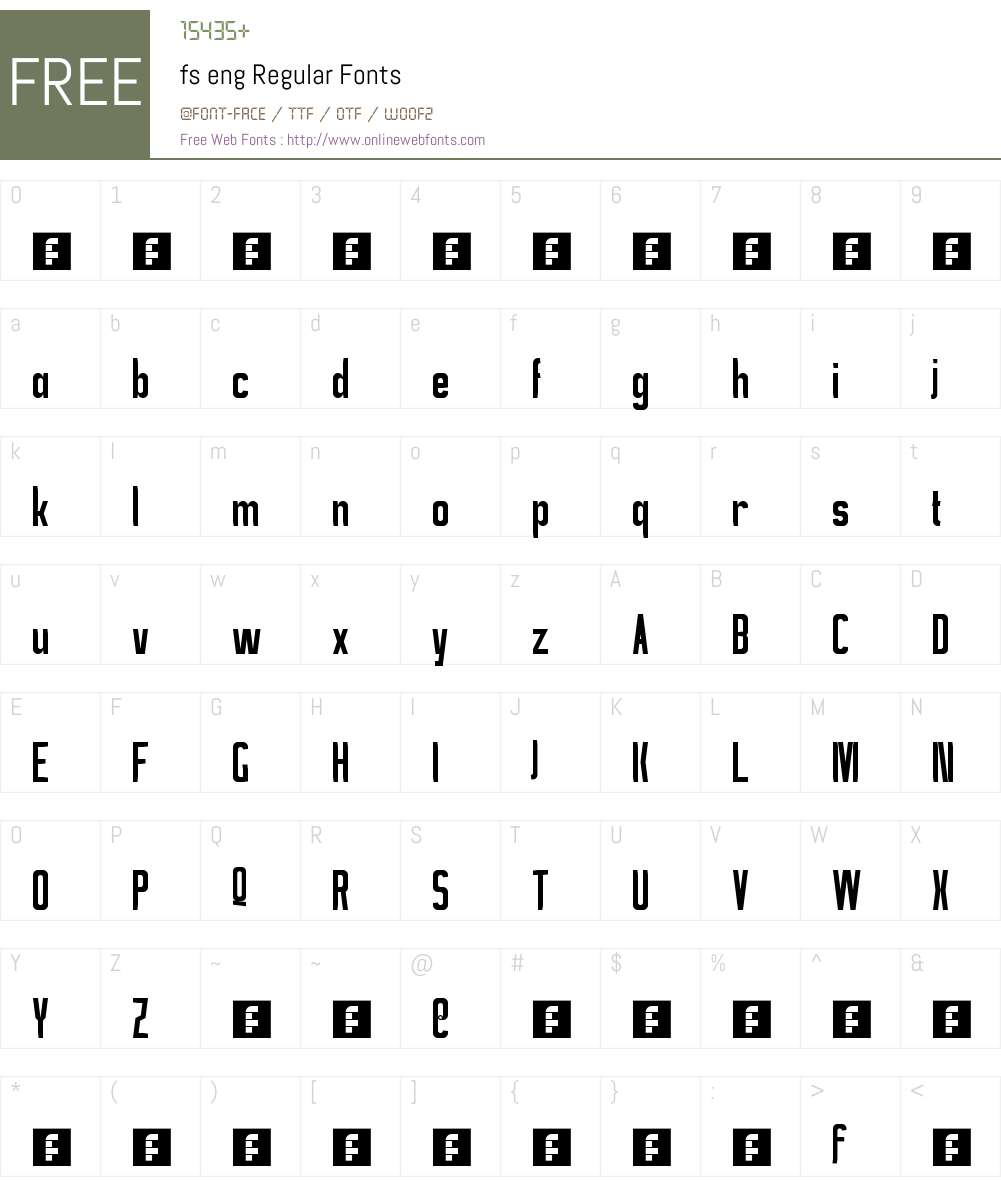 fs eng Regular 1.0 Fonts Free Download - OnlineWebFonts.COM