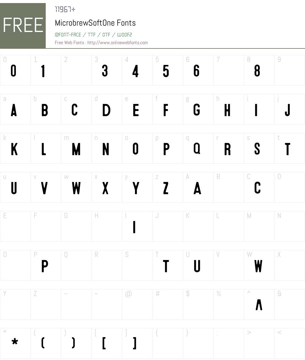 MicrobrewSoftOne 1.000;com.myfonts.easy.albatross.microbrew-soft.one ...