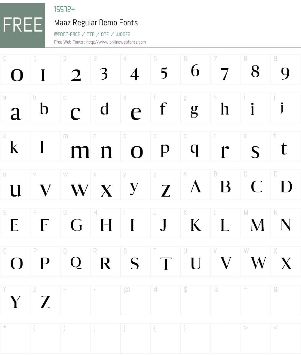 Maaz Regular 1.0 Fonts Free Download - OnlineWebFonts.COM