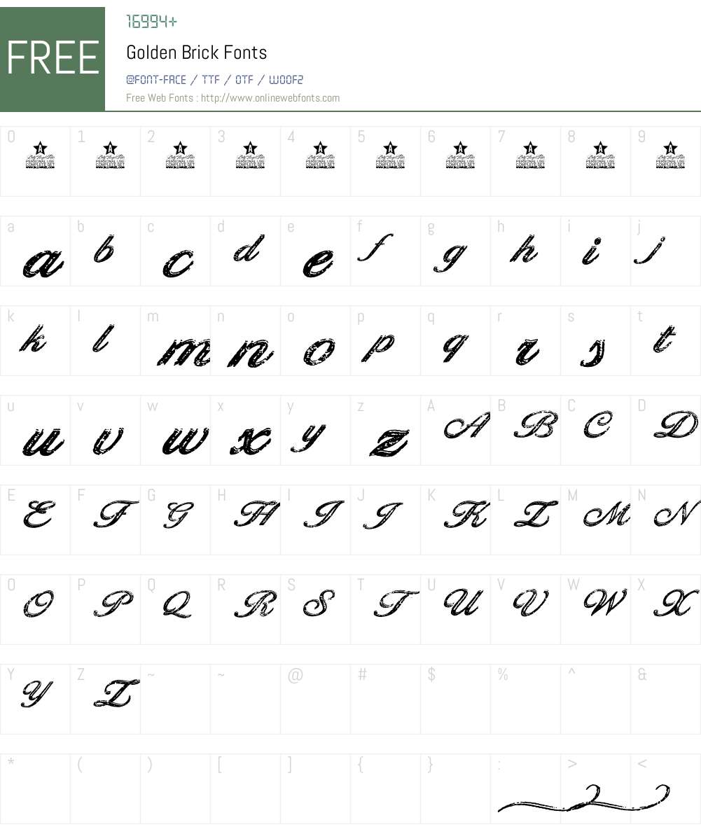 Golden Brick Fonts Free Download - OnlineWebFonts.COM