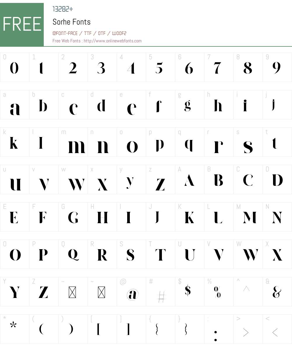Sorhe 1.000;May 30, 2022;FontCreator 14.0.0.2840 64-bit Fonts Free ...