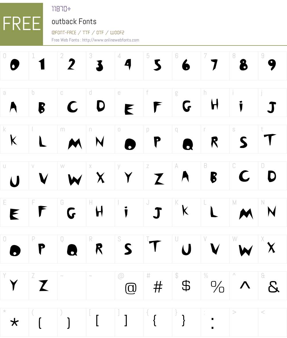 outback Fonts Free Download - OnlineWebFonts.COM