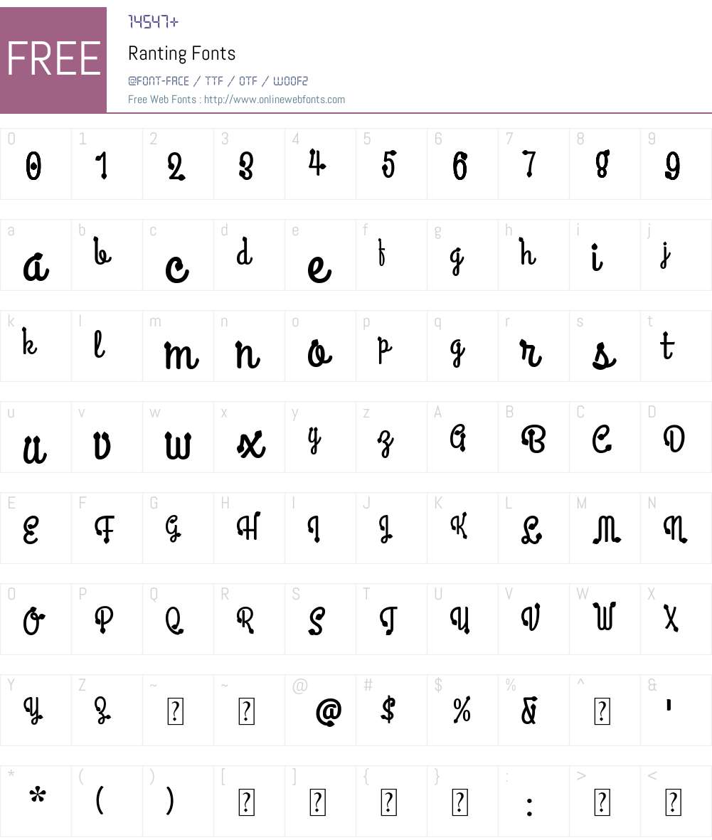 Ranting 1.00;August 27, 2020;FontCreator 12.0.0.2565 32-bit Fonts Free ...