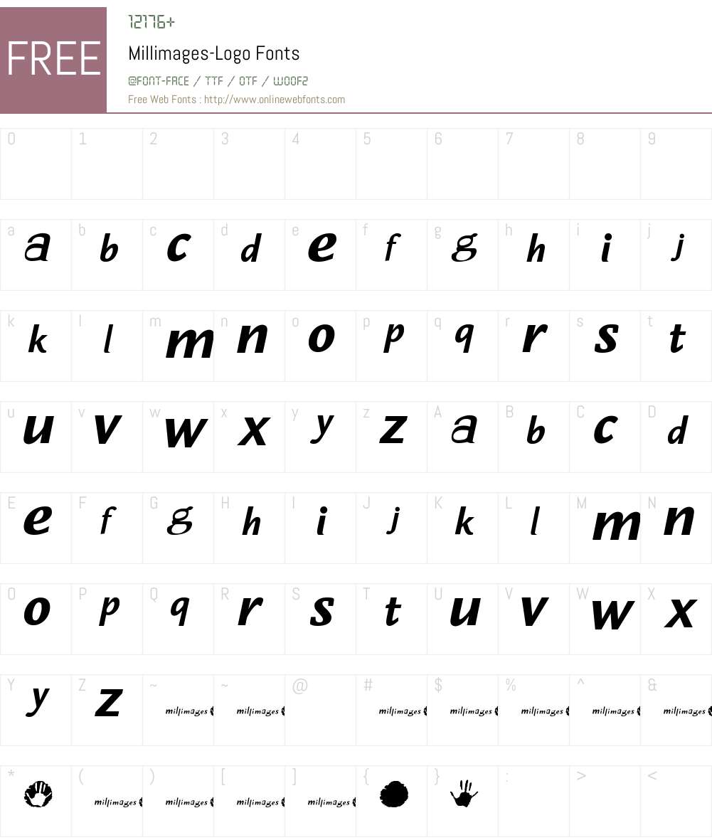 Millimages-Logo 1.0 Fonts Free Download - OnlineWebFonts.COM