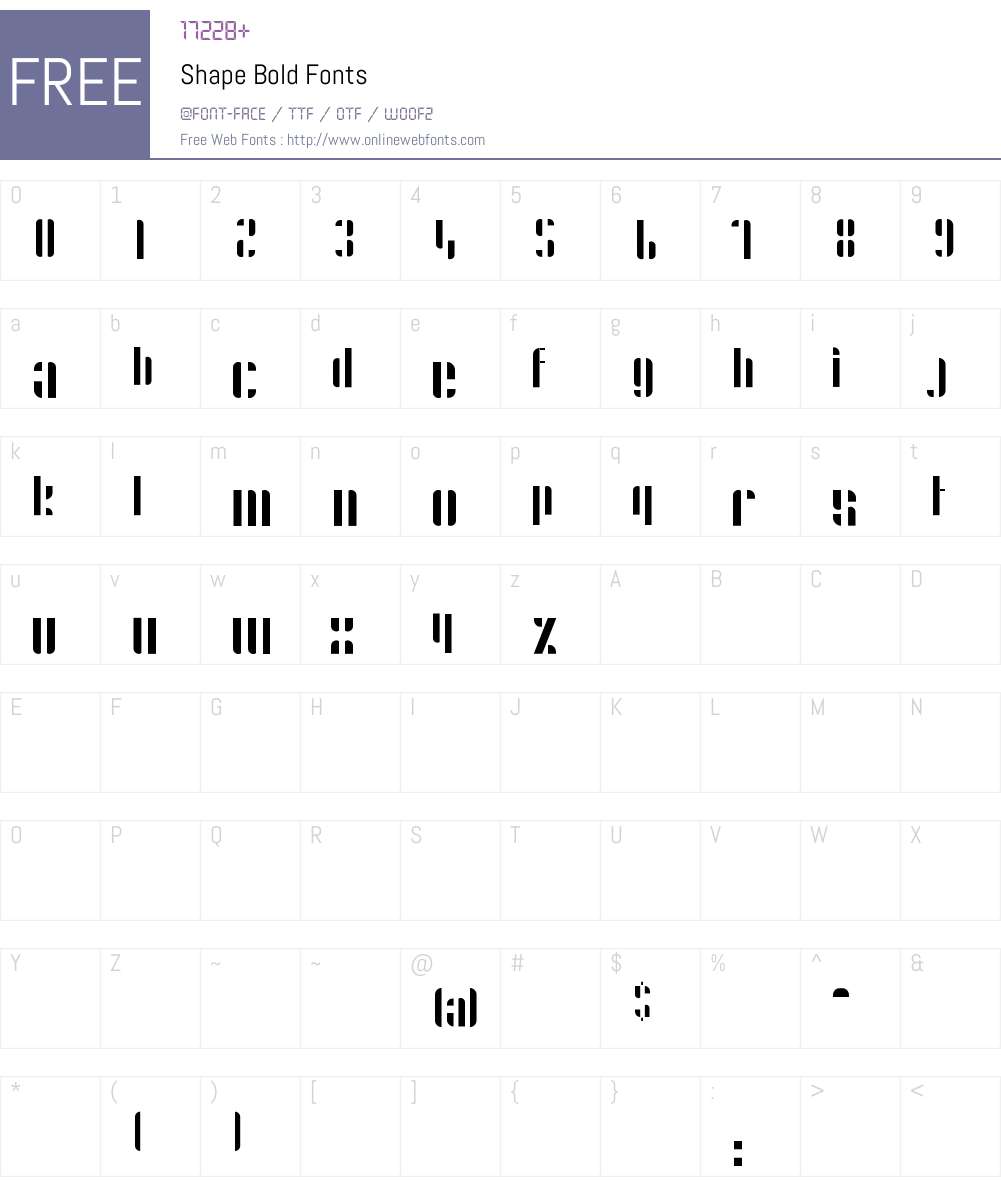 Shape 1.001;Fontself Maker 1.1.1 Fonts Free Download - OnlineWebFonts.COM