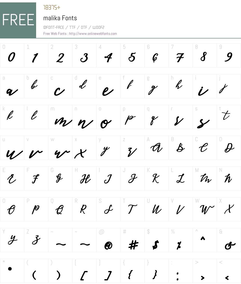 malika 1.000 Fonts Free Download - OnlineWebFonts.COM