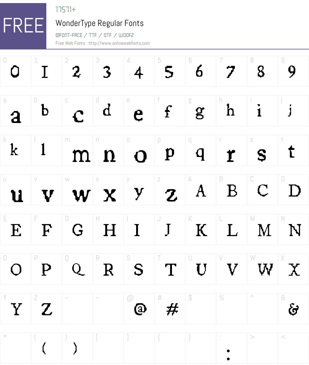 WonderType 1.000;hotconv 1.0.109;makeotfexe 2.5.65596 Fonts Free Download - OnlineWebFonts.COM