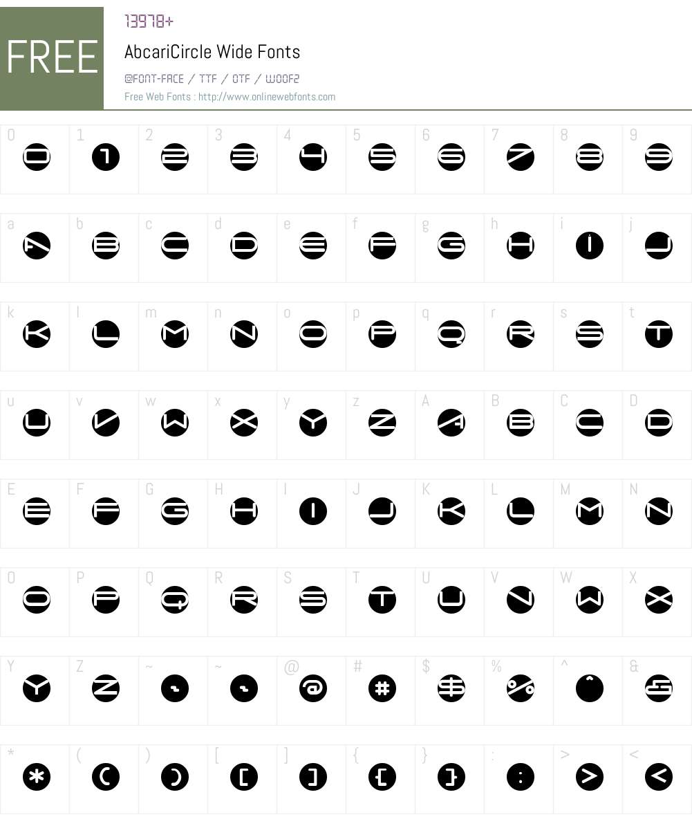 AbcariCircle Macromedia Fontographer 4.1.3 11.01.2002 Fonts Free ...