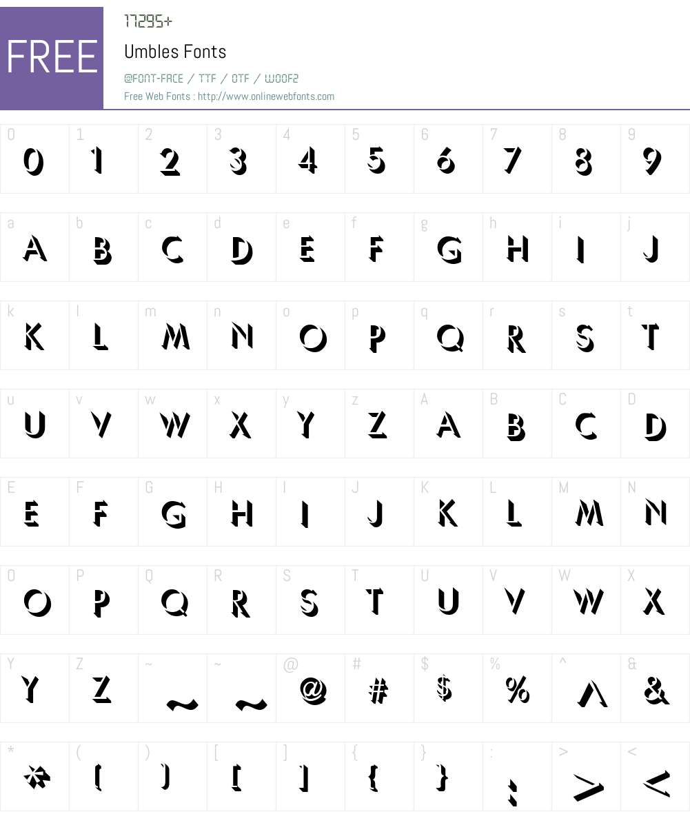 Umbles Macromedia Fontographer 4.1 3/24/97 Fonts Free Download ...