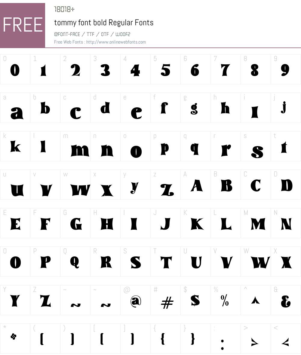 tommy font bold 1.000 Fonts Free Download - OnlineWebFonts.COM