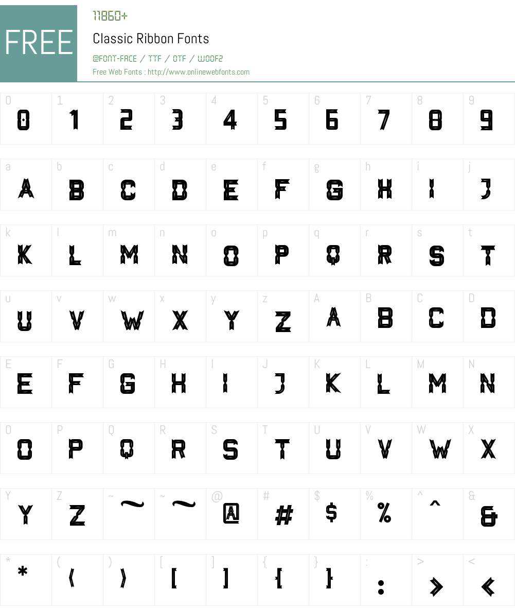 Classic Ribbon 1.002;Fontself Maker 3.5.7 Fonts Free Download ...