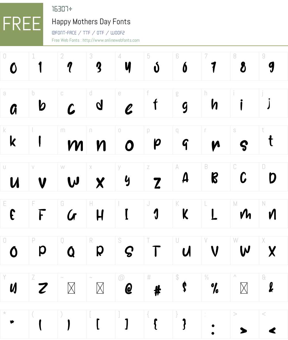 Happy Mothers Day 1.002;Fontself Maker 3.5.4 Fonts Free Download ...