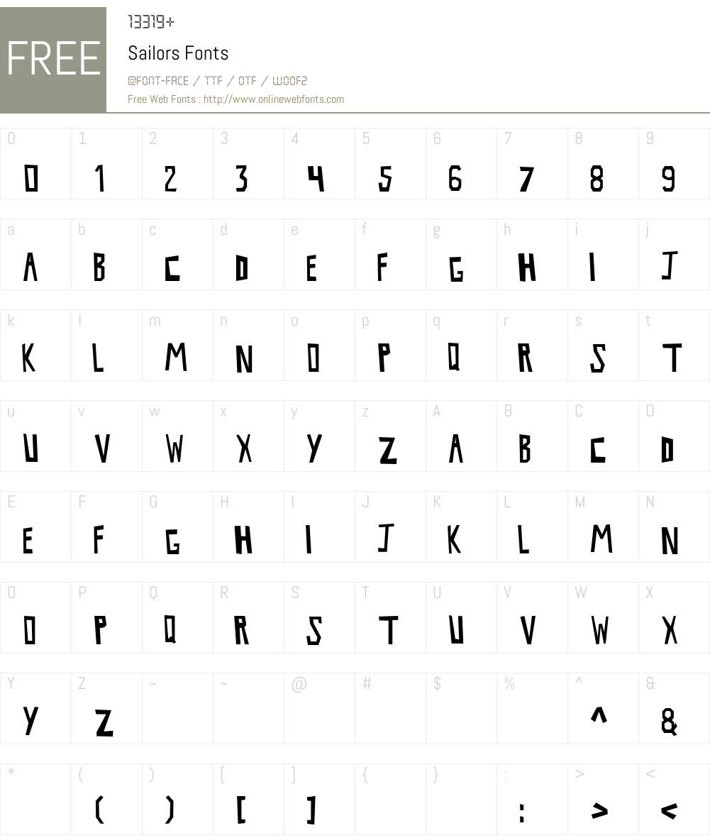 Sailors 1.000 Fonts Free Download - OnlineWebFonts.COM