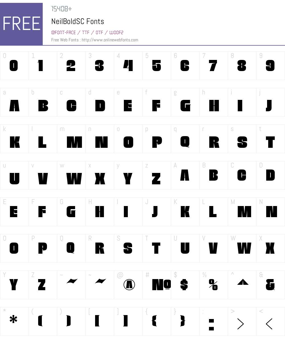 NeilBoldSC 1.000;com.myfonts.easy.canadatype.neil-bold.neil-bold-small ...