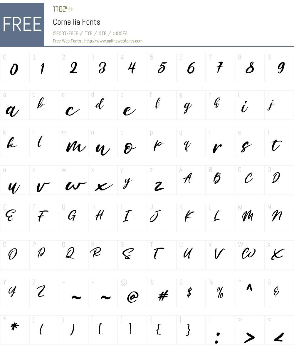 Cornellia 1.00;June 12, 2020 Fonts Free Download - OnlineWebFonts.COM