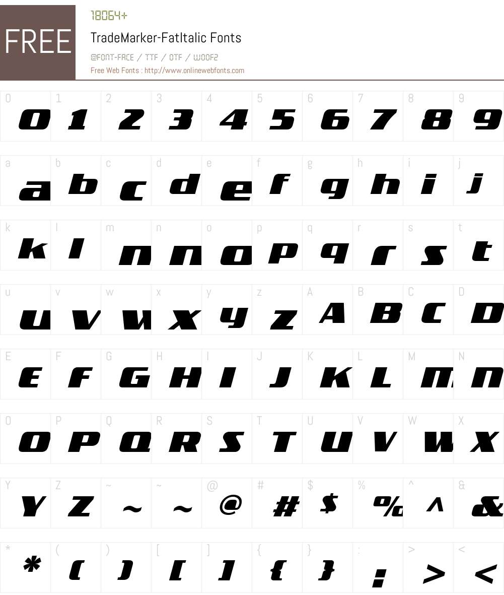 TradeMarker 001.000 Fonts Free Download - OnlineWebFonts.COM
