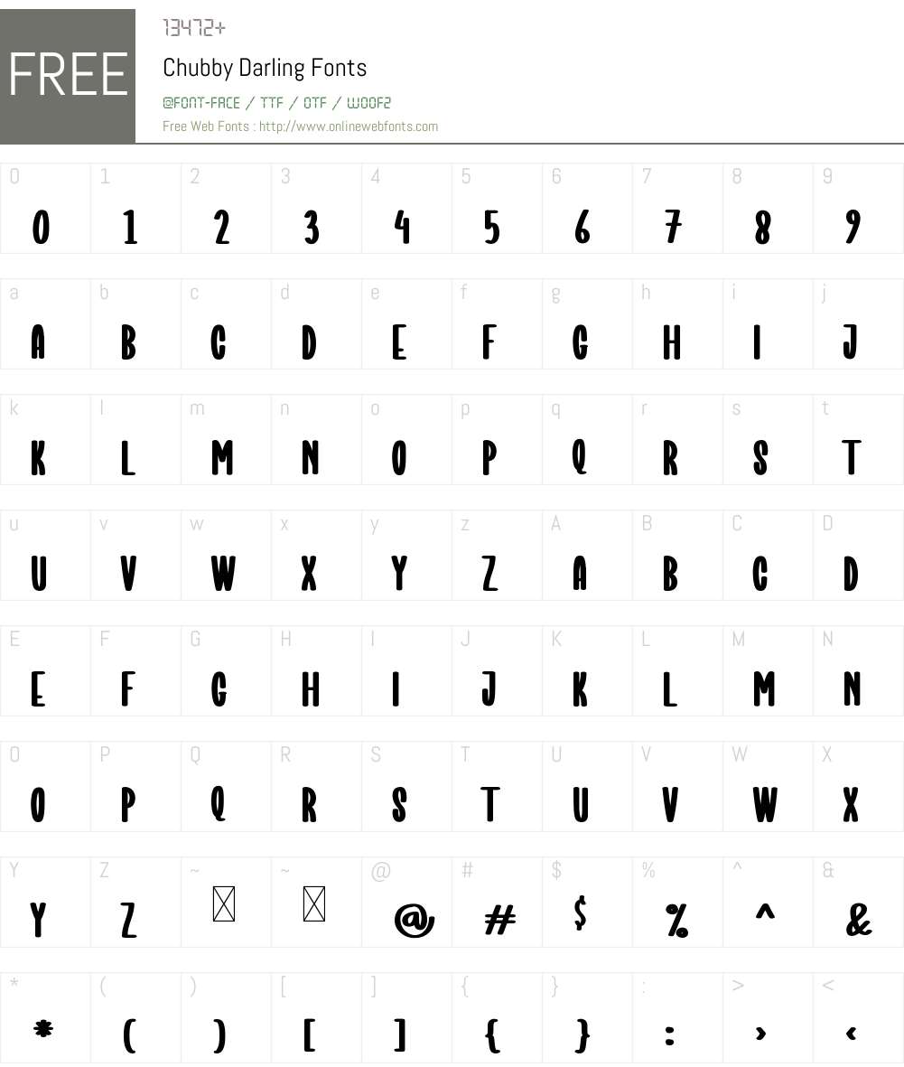Chubby Darling 1.003;Fontself Maker 3.5.8 Fonts Free Download ...