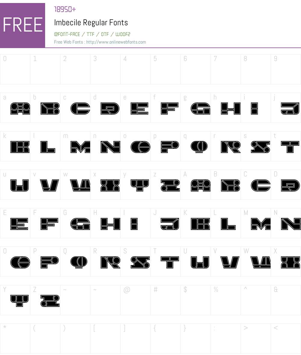 Imbecile Regular 1.000 Fonts Free Download - OnlineWebFonts.COM