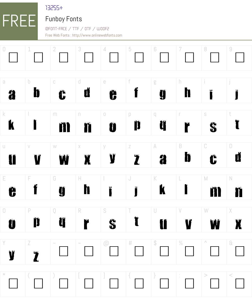 Funboy V1 1.0 Wed Dec 23 15:35:44 1998 Fonts Free Download ...