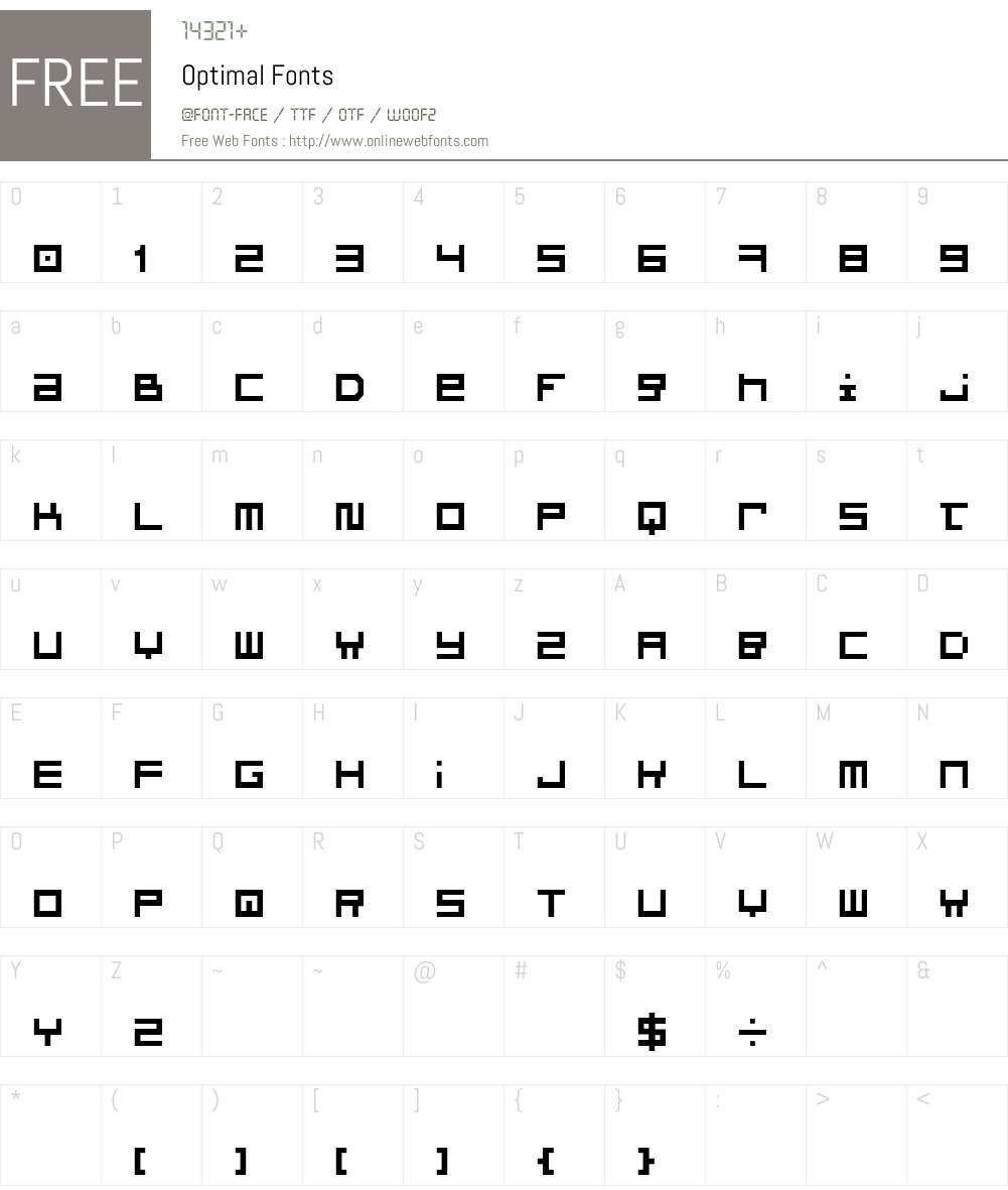 Optimal 001.000 Fonts Free Download - OnlineWebFonts.COM