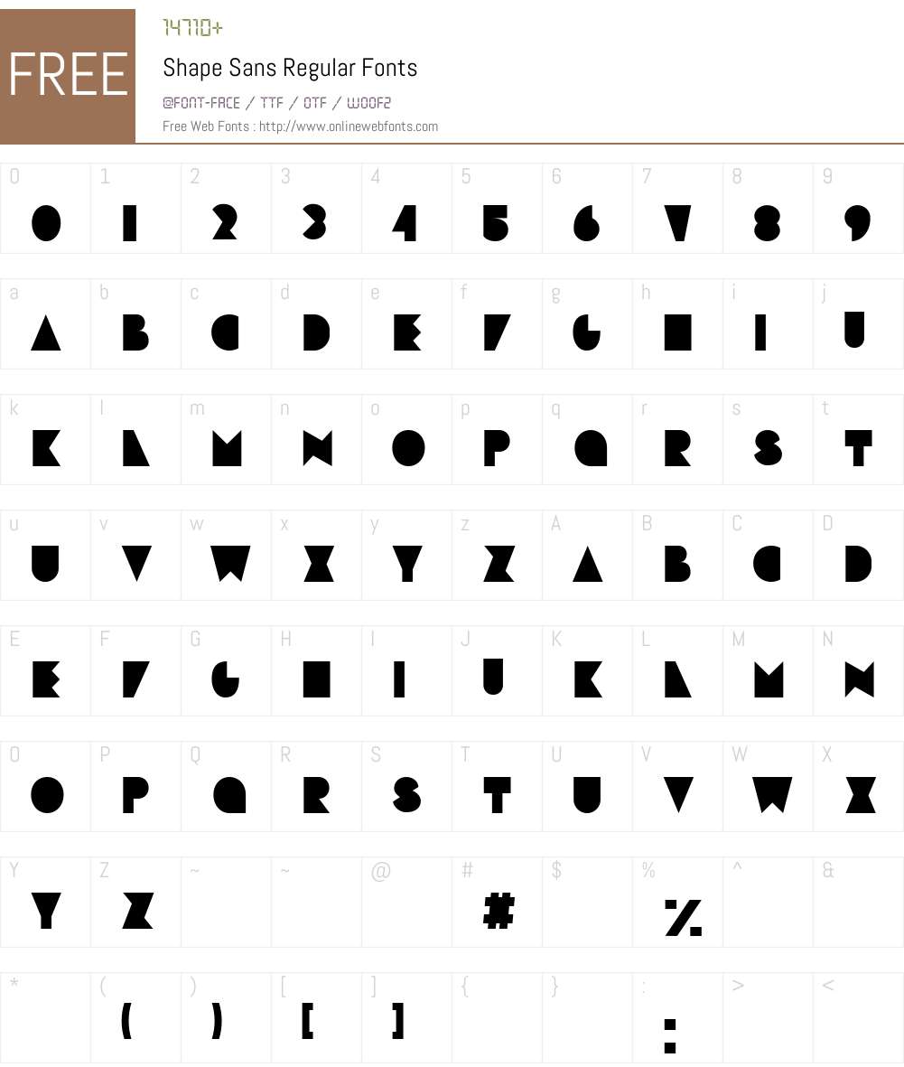 Shape Sans 1.000 Fonts Free Download - OnlineWebFonts.COM