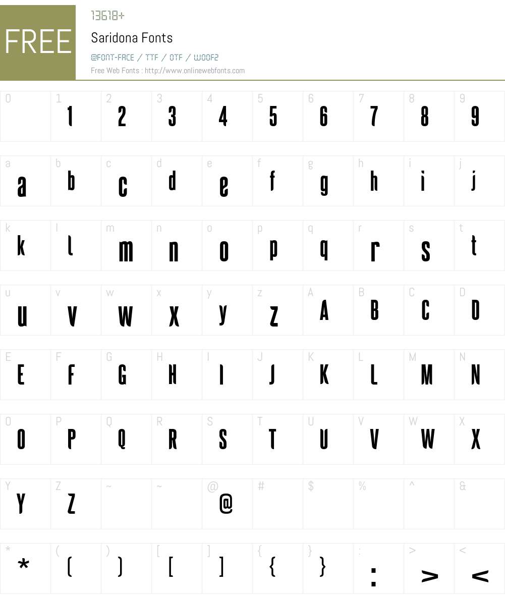 Saridona 1.000 Fonts Free Download - OnlineWebFonts.COM