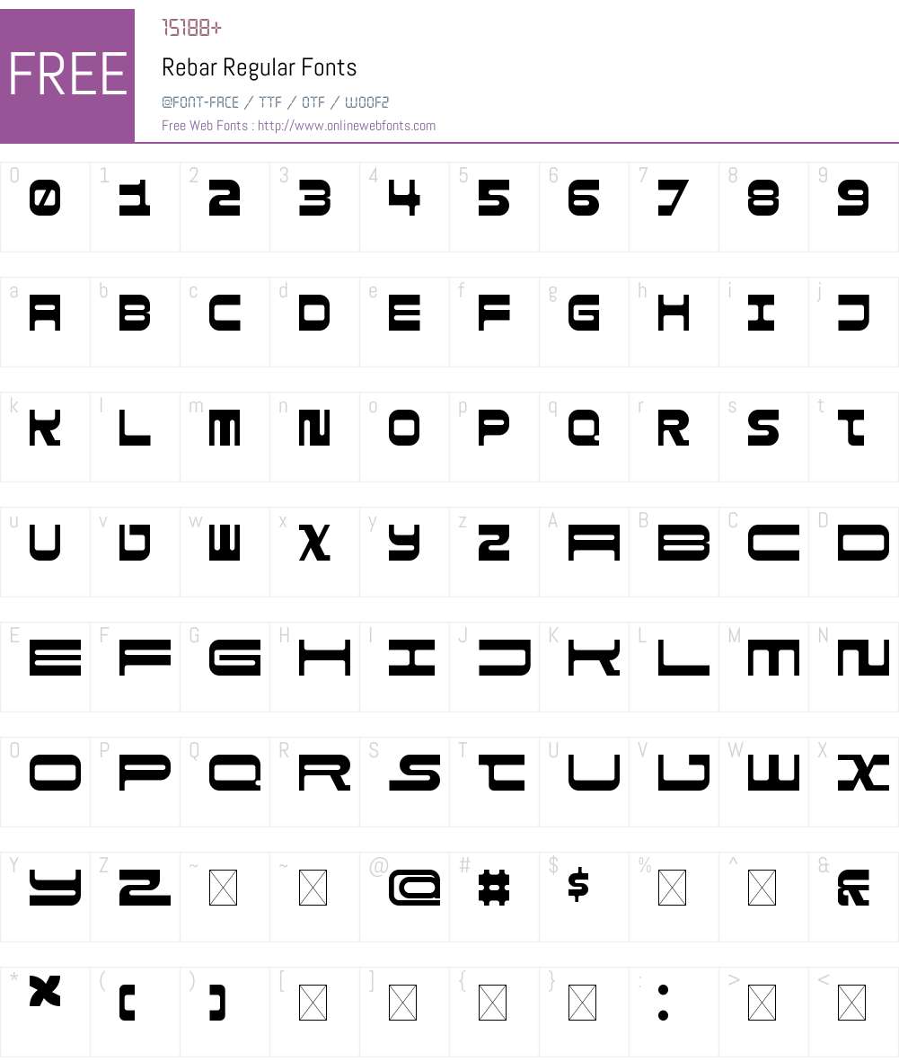 Rebar 1.0 Fonts Free Download - OnlineWebFonts.COM