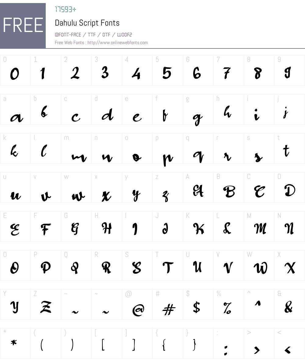 Dahulu Script 001.000 Fonts Free Download - OnlineWebFonts.COM