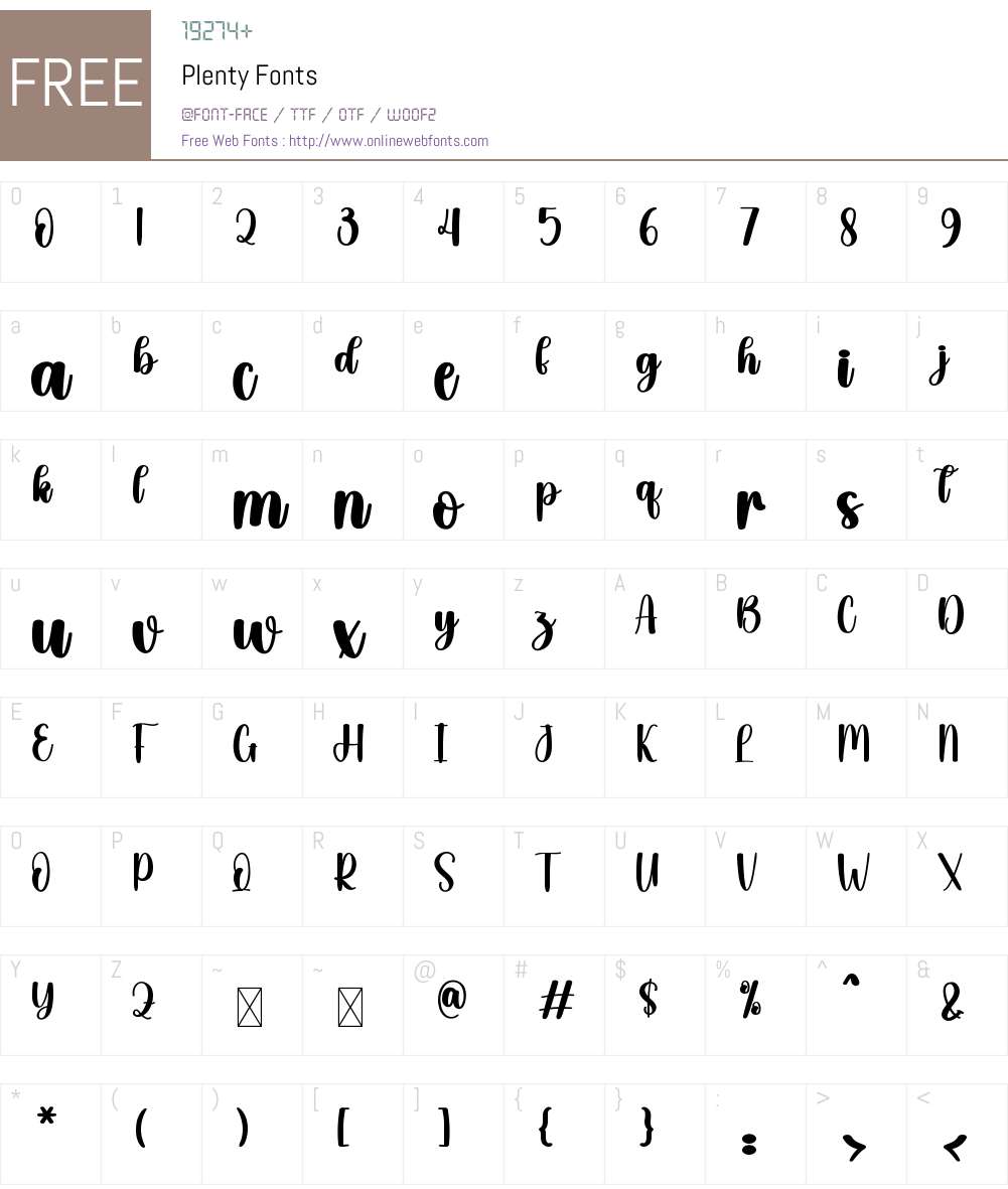 Plenty 1.002;Fontself Maker 3.5.8 Fonts Free Download - OnlineWebFonts.COM