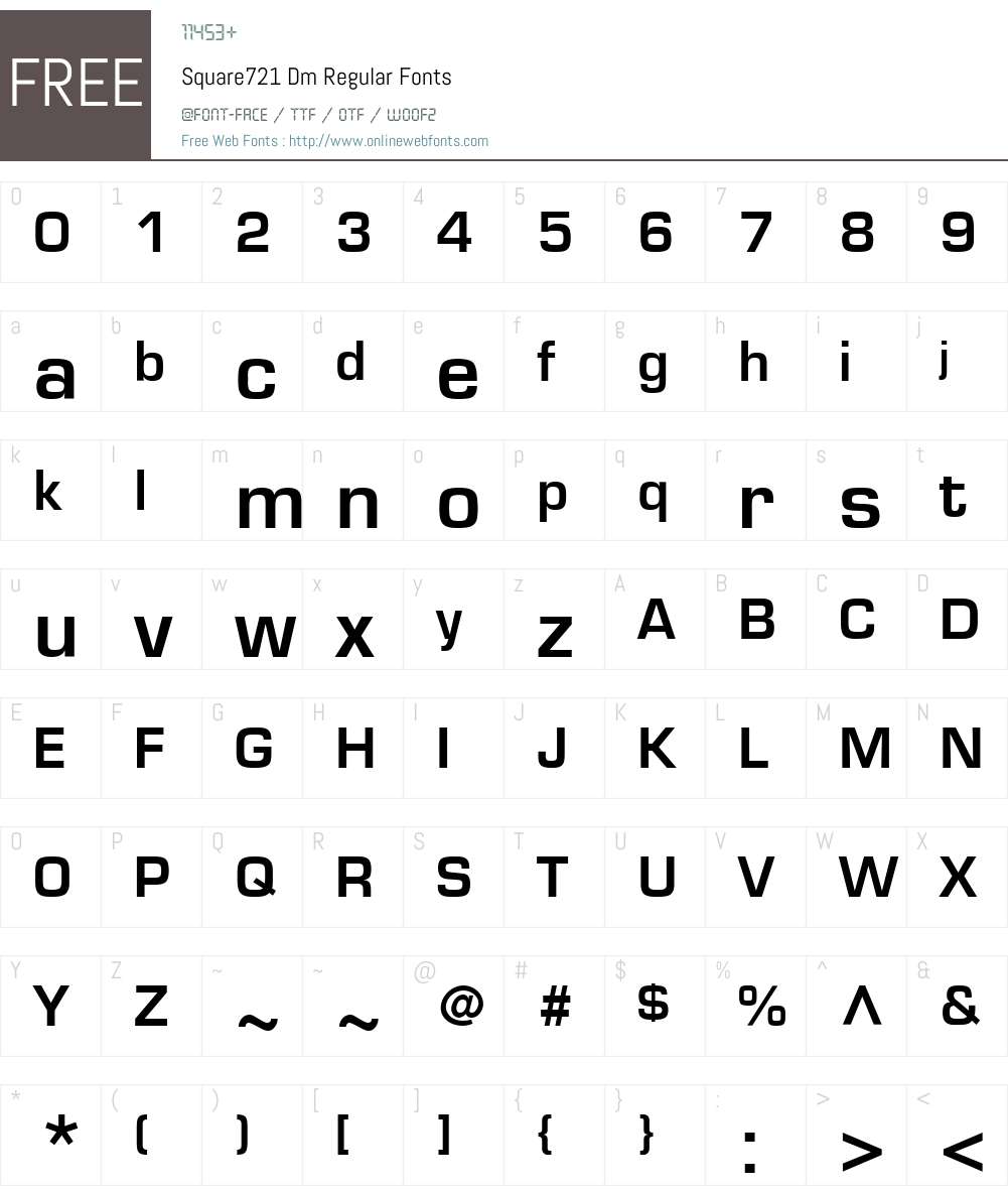 Square721 Dm Regular 1.0 Fonts Free Download - OnlineWebFonts.COM