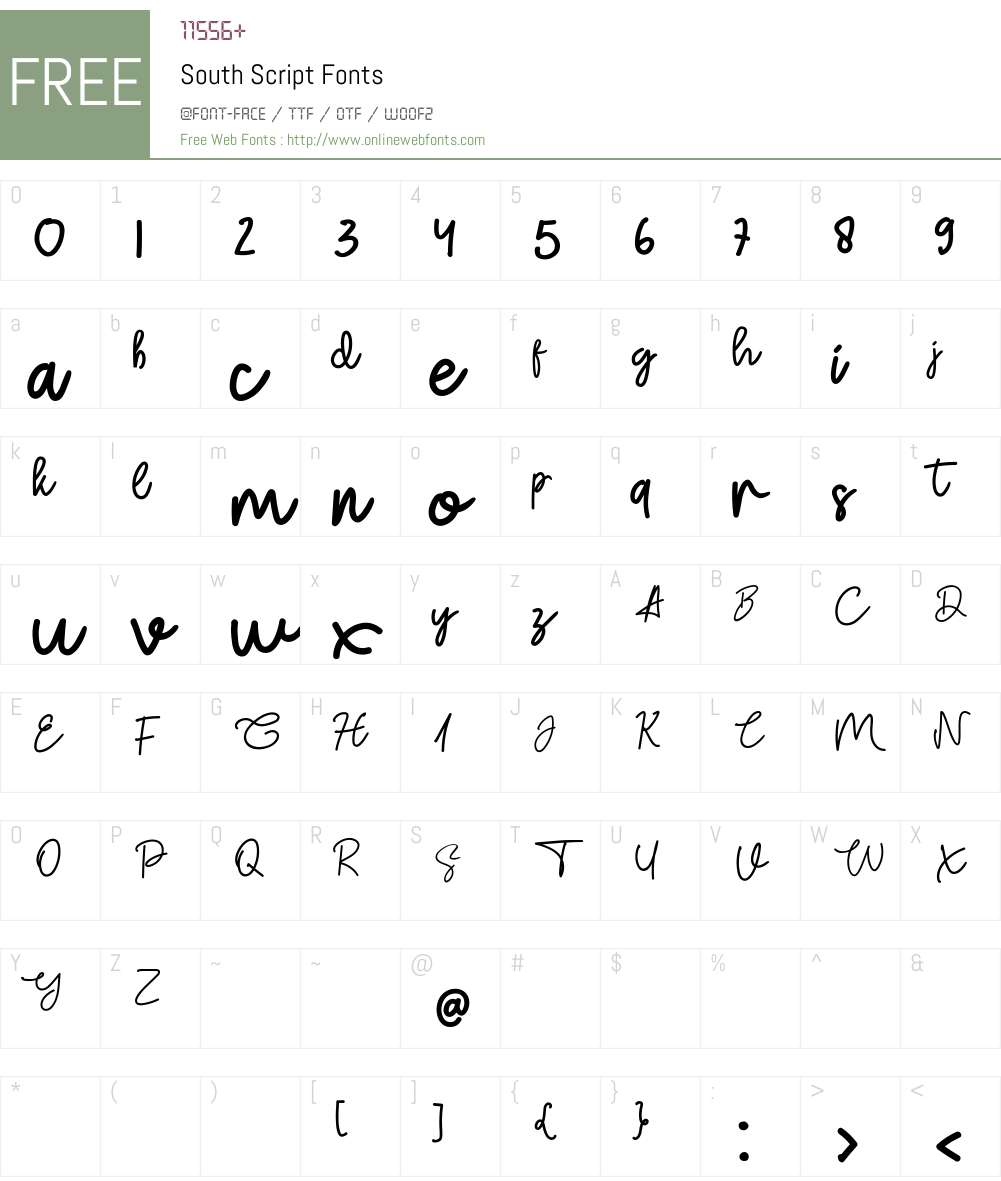 South Script 1.00;February 28, 2021;FontCreator 11.5.0.2430 64-bit ...
