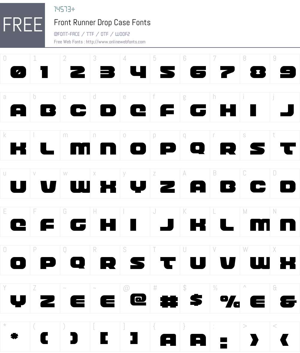 Front Runner Drop Case 1.0; 2019 Fonts Free Download - OnlineWebFonts.COM