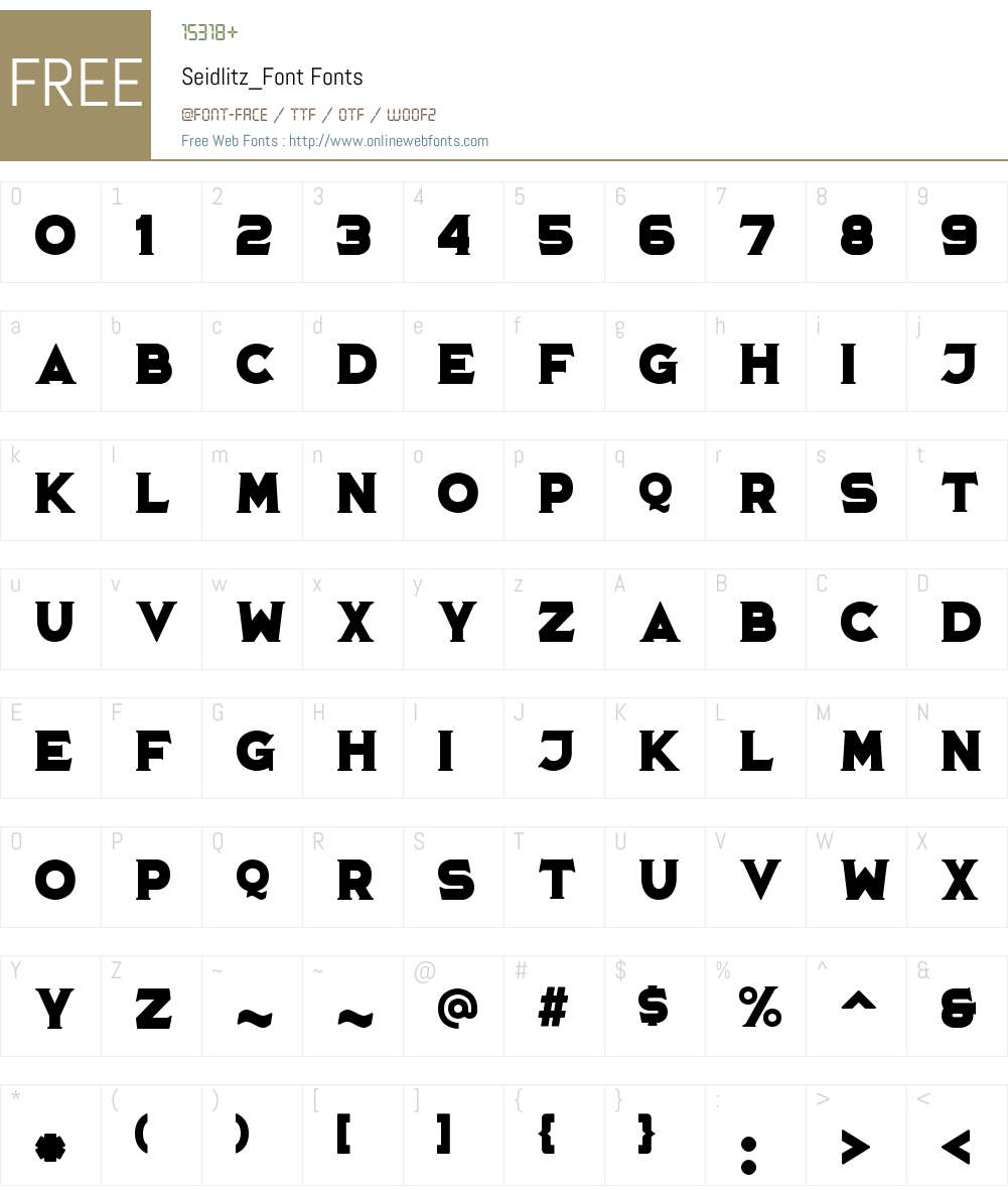 Seidlitz_Font 001.000 Fonts Free Download - OnlineWebFonts.COM