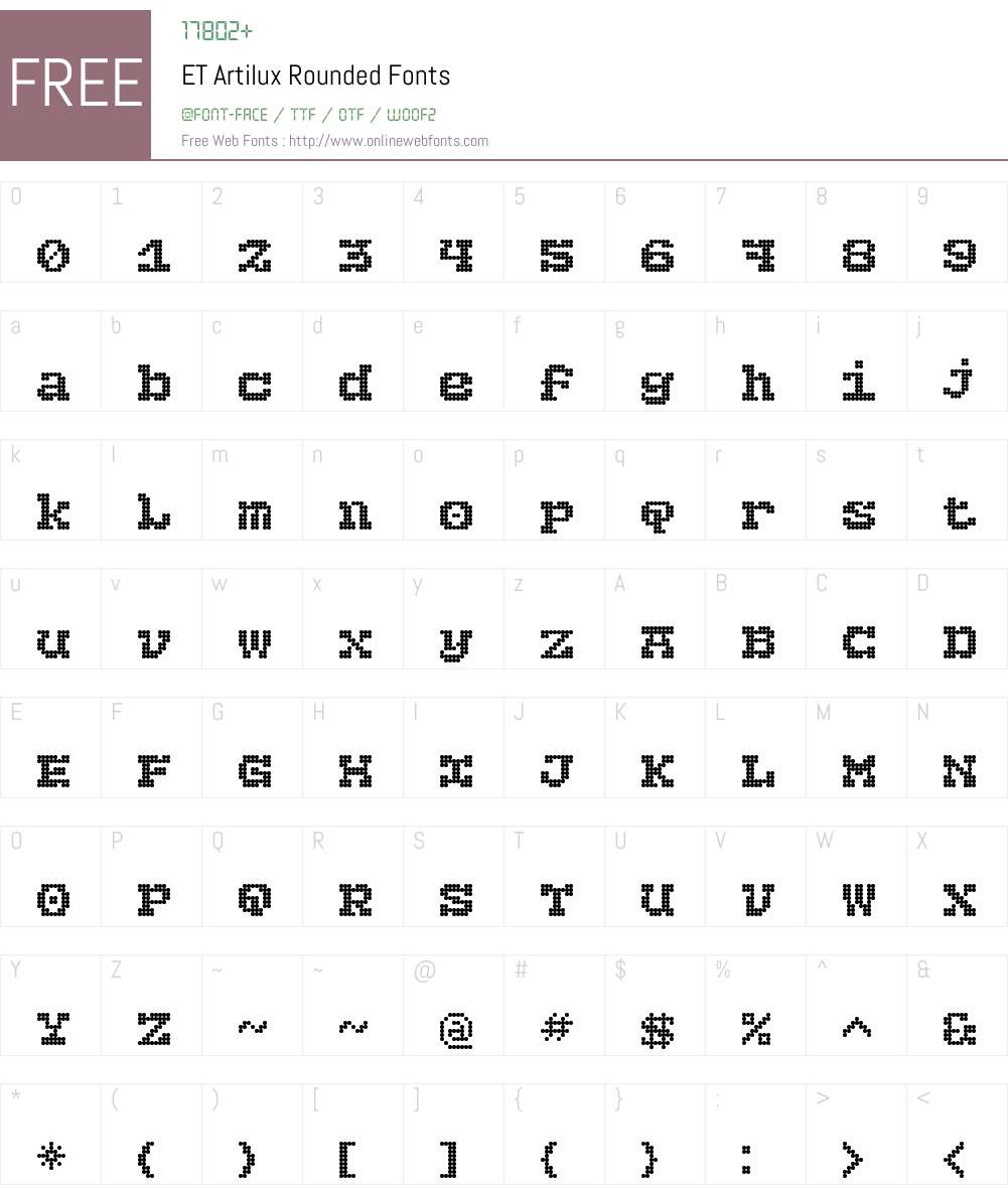 ET Artilux Rounded 1.000 Fonts Free Download - OnlineWebFonts.COM