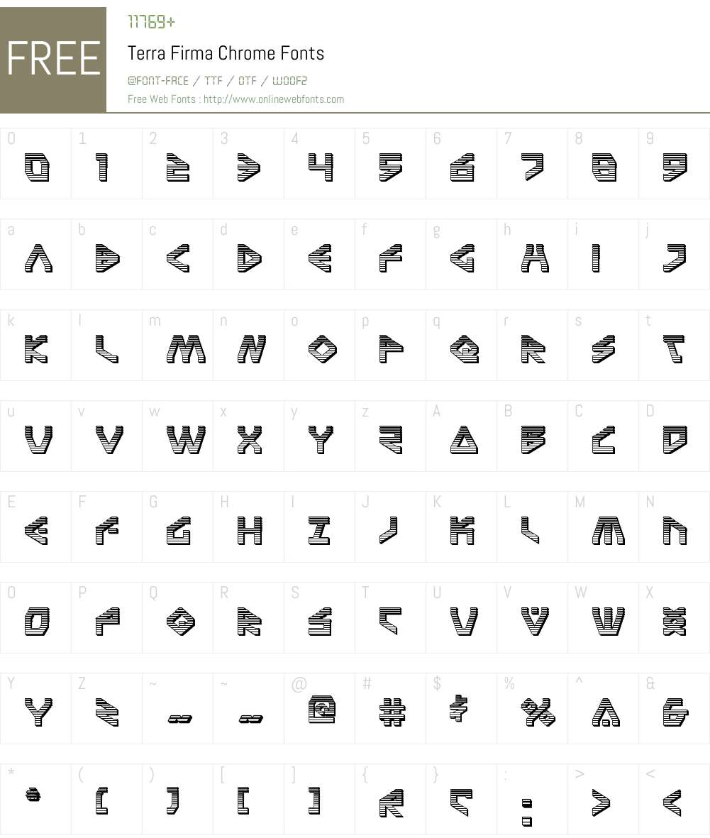 Terra Firma Chrome 3.0; 2016 Fonts Free Download - OnlineWebFonts.COM