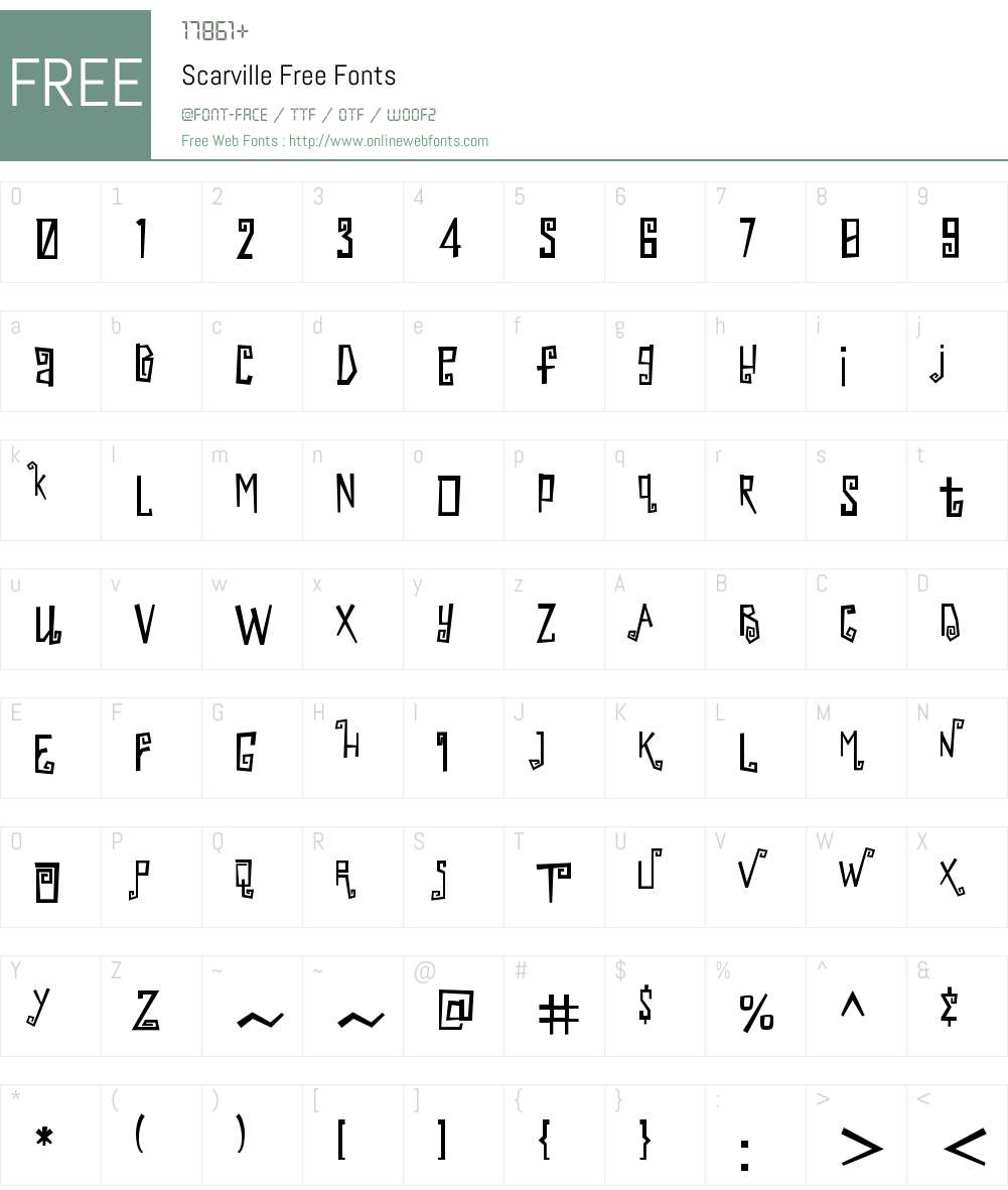 Scarville Free 1.003;Fontself Maker 3.5.7 Fonts Free Download ...