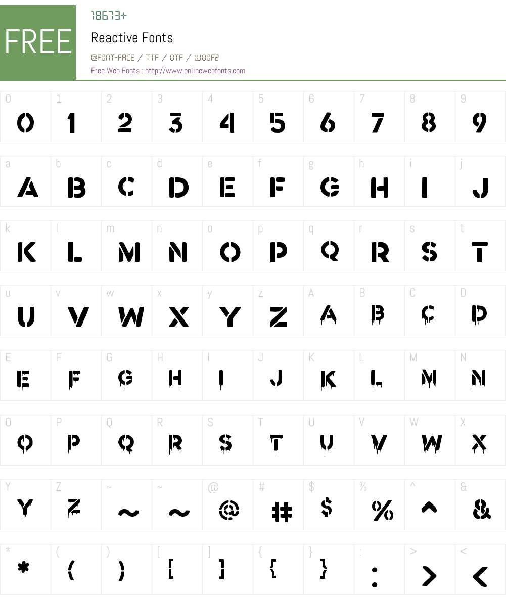 Reactive 1.000 Fonts Free Download - OnlineWebFonts.COM