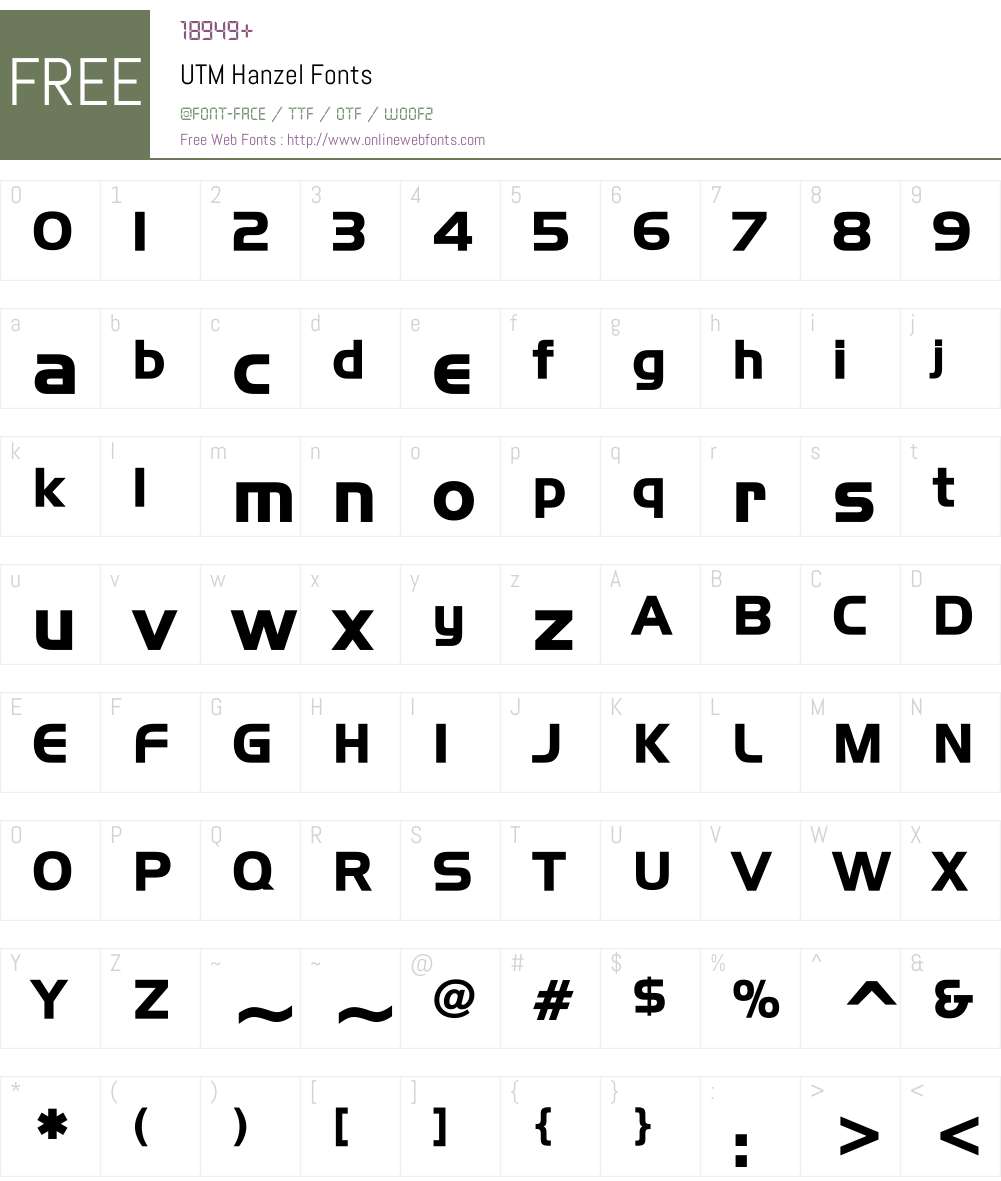 UTM Hanzel B Font ch Vit s dng bng m Unicode Fonts Free Download - OnlineWebFonts.COM