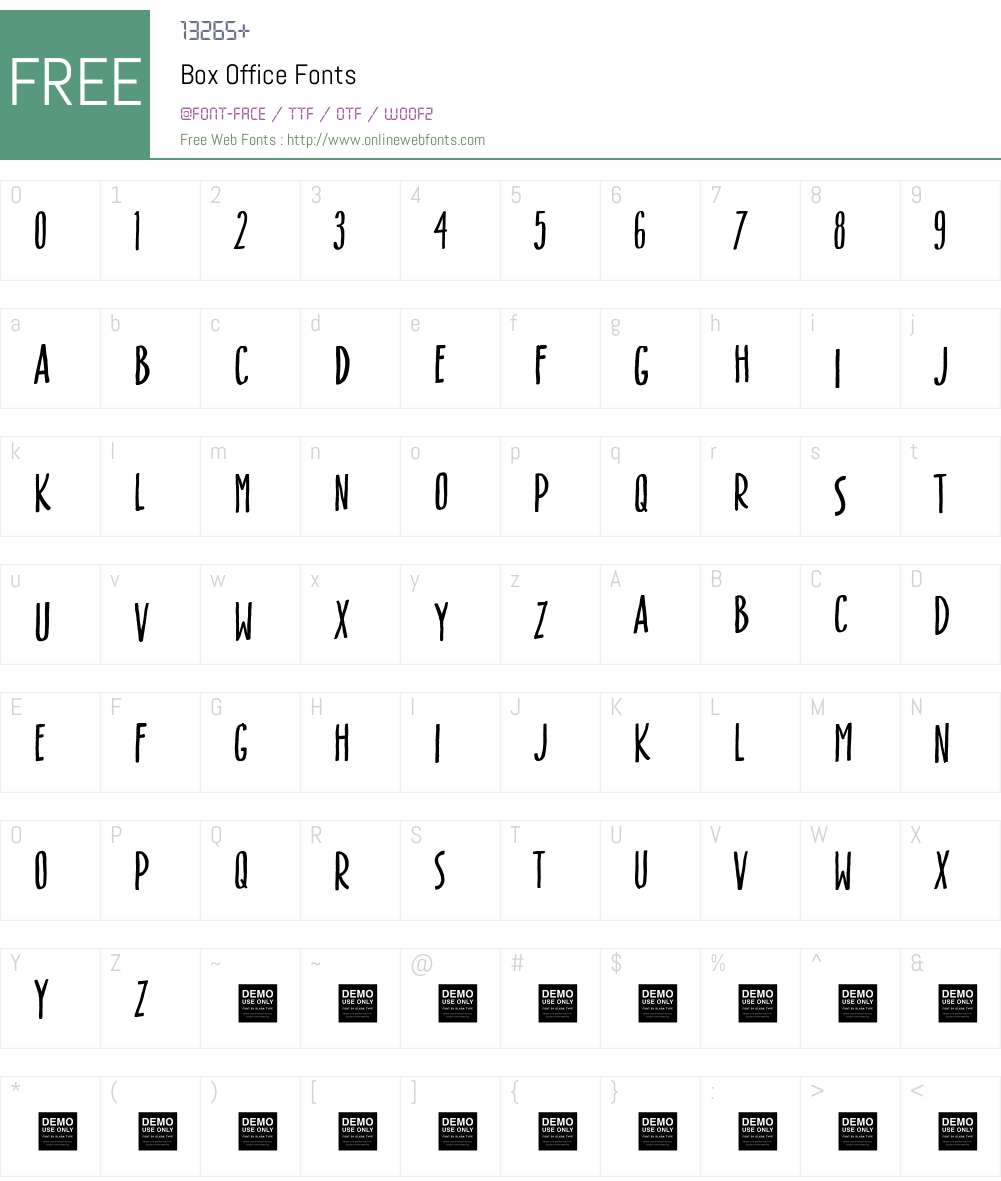 Box Office Fonts Free Download - OnlineWebFonts.COM