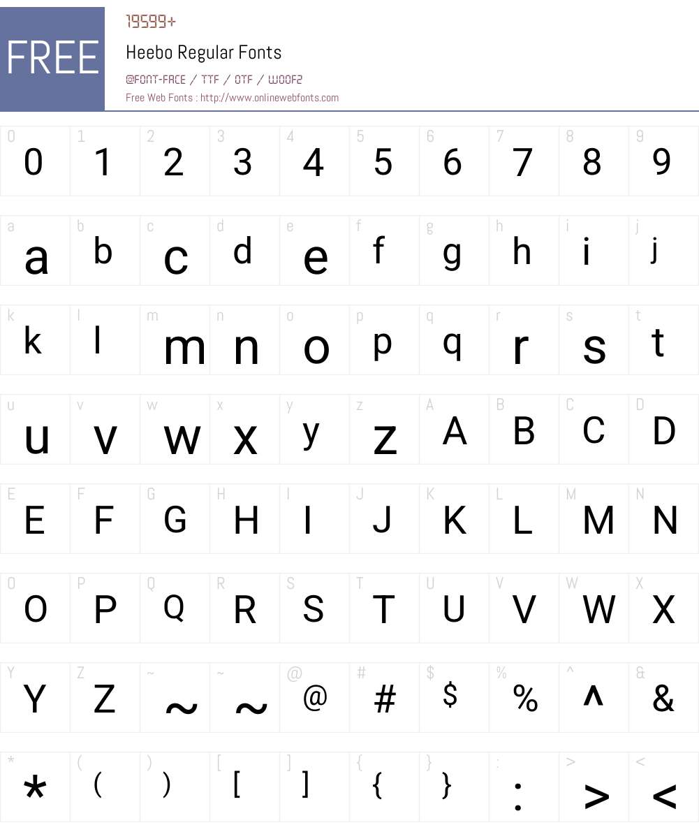Heebo Regular 3.001 Fonts Free Download - OnlineWebFonts.COM